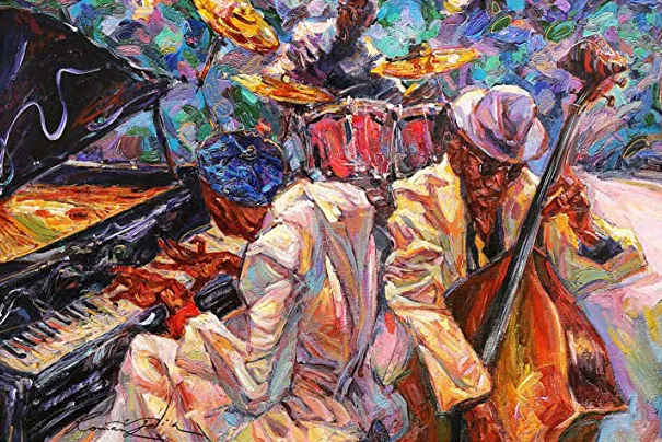 Abstract Jazz Band Art