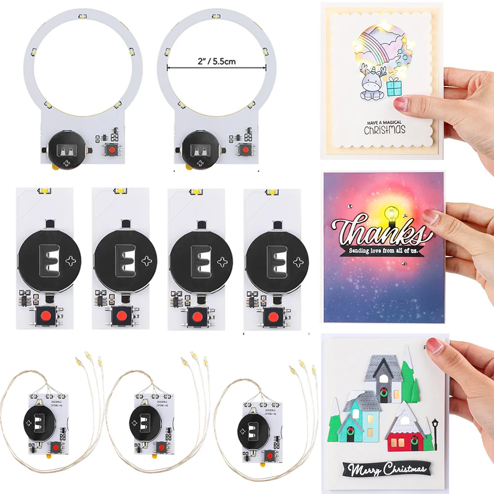 Bundle-Deals-Halo-Lights-Kit-for-DIY-Light-Up-Cards-Making-Self ...