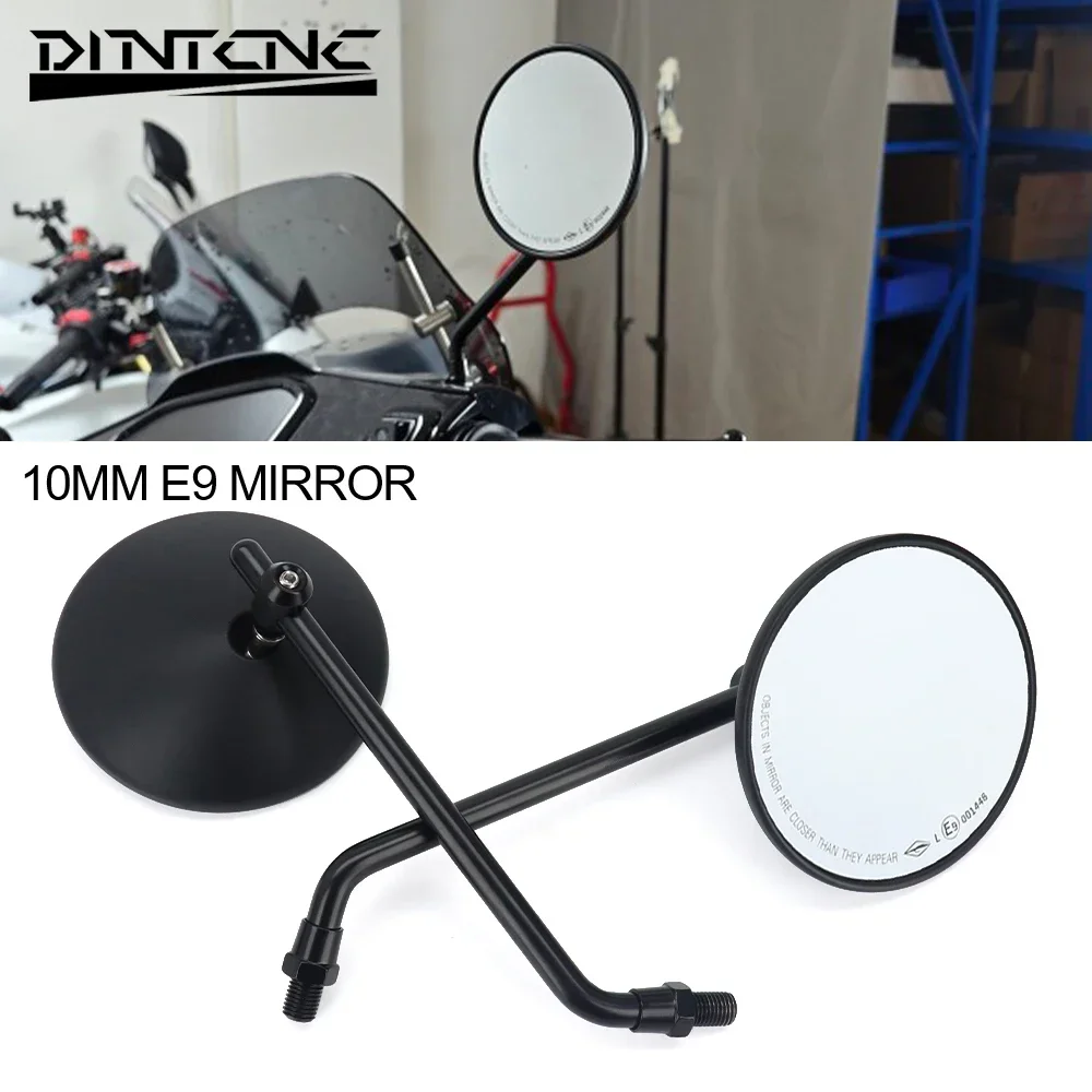 Motorcycle-Left-Right-Side-Mirror-E9-10MM-Universal-Accessories-Rear ...