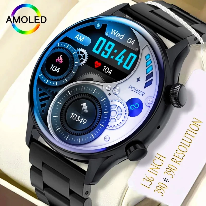 AMOLED-high-definition-screen-Bluetooth-call-IP68-waterproof-blood-pressure-exercise-health ...