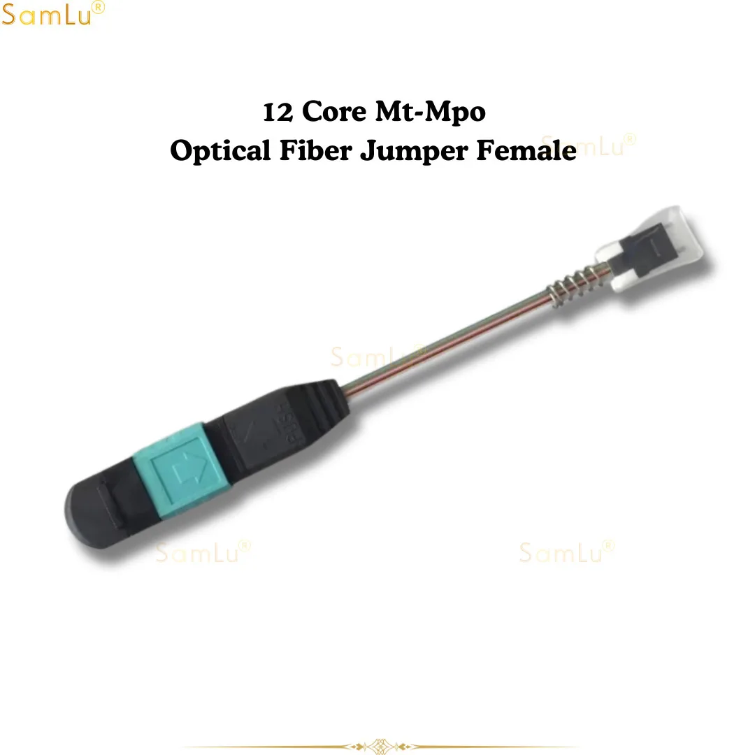 12 Core Mt-Mpo Optical Fiber Jumper Female OM3 10 Gigabit Multimode SM ...
