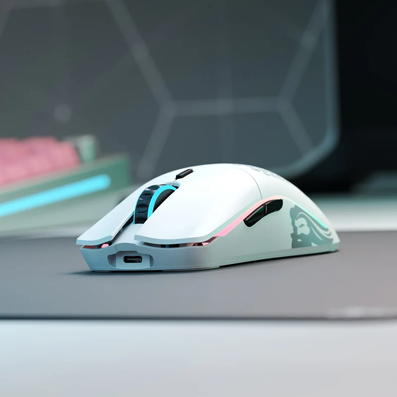 Glorioso modelo o mini mouse de jogos sem fio rgb 67g leve mouse de ...
