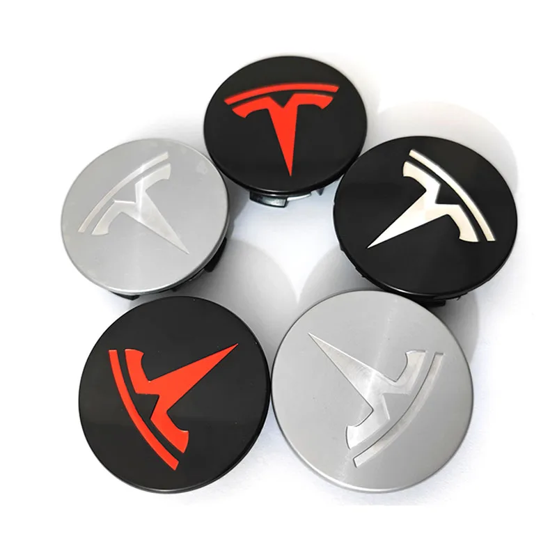 4pcs-For-Tesla-Model-3-S-X-Y-56MM-57MM-Gray-Wheel-Center-Hub-Caps ...