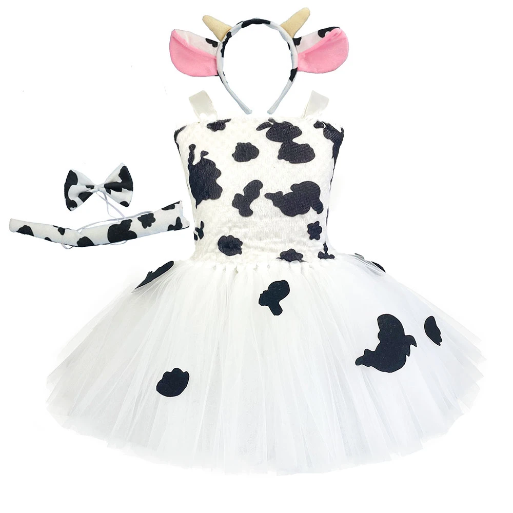Cow Tutu Costume With Tail Ears For Girls, Ships Fast | atelier-yuwa.ciao.jp