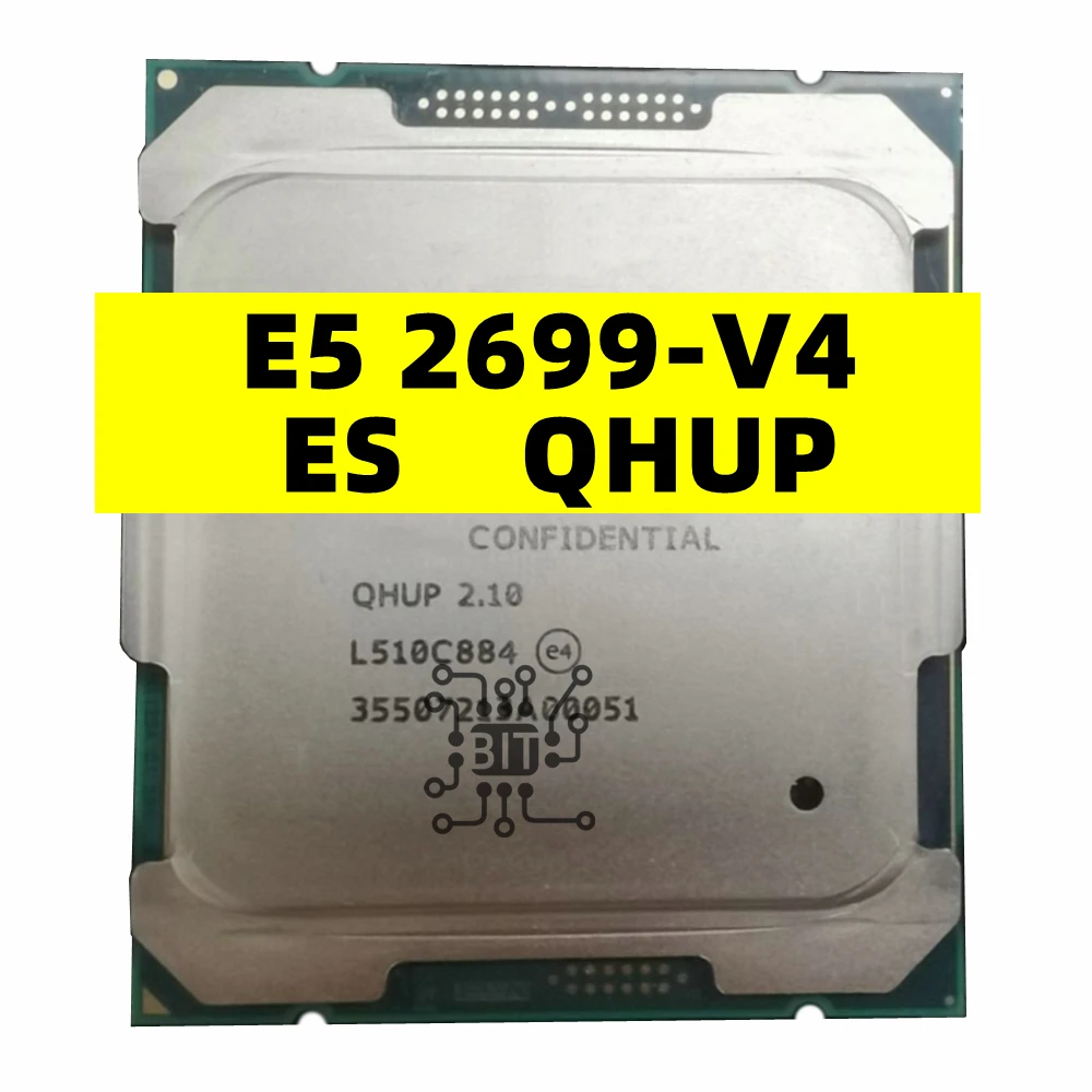 Original Intel Xeon Cpu Es Version Qhup E5-2699v4 E5-2699 V4 Lga2011-3 ...