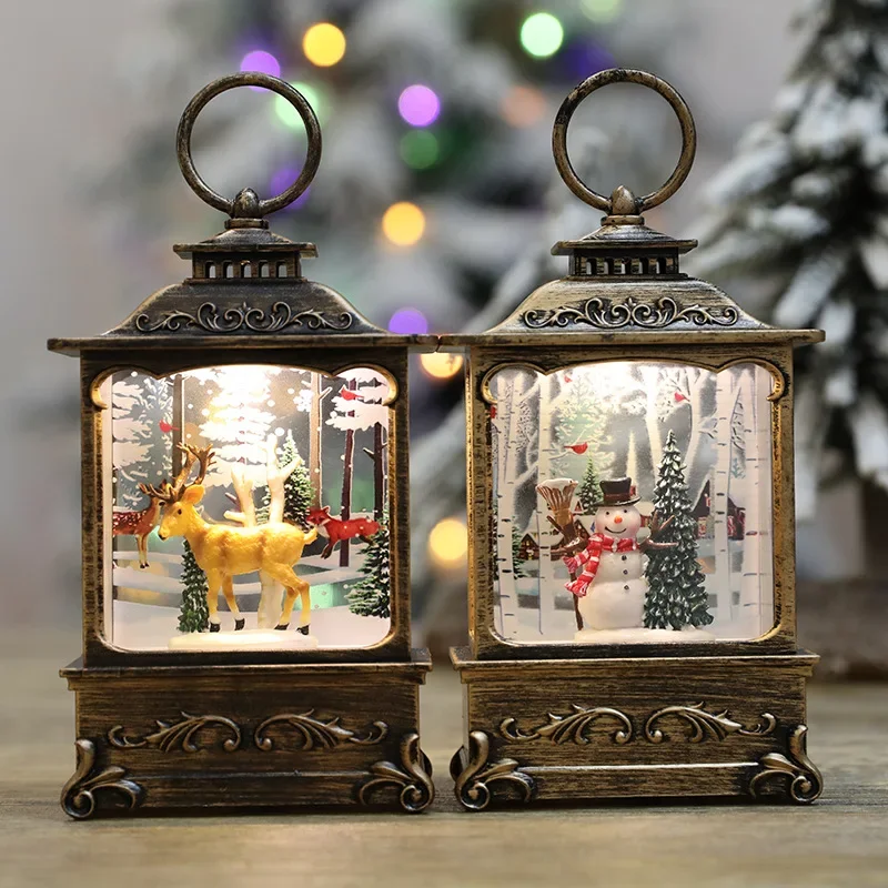 Lighted-Christmas-Snow-Globe-Lantern-Battery-Operated-LED-Night-Light ...