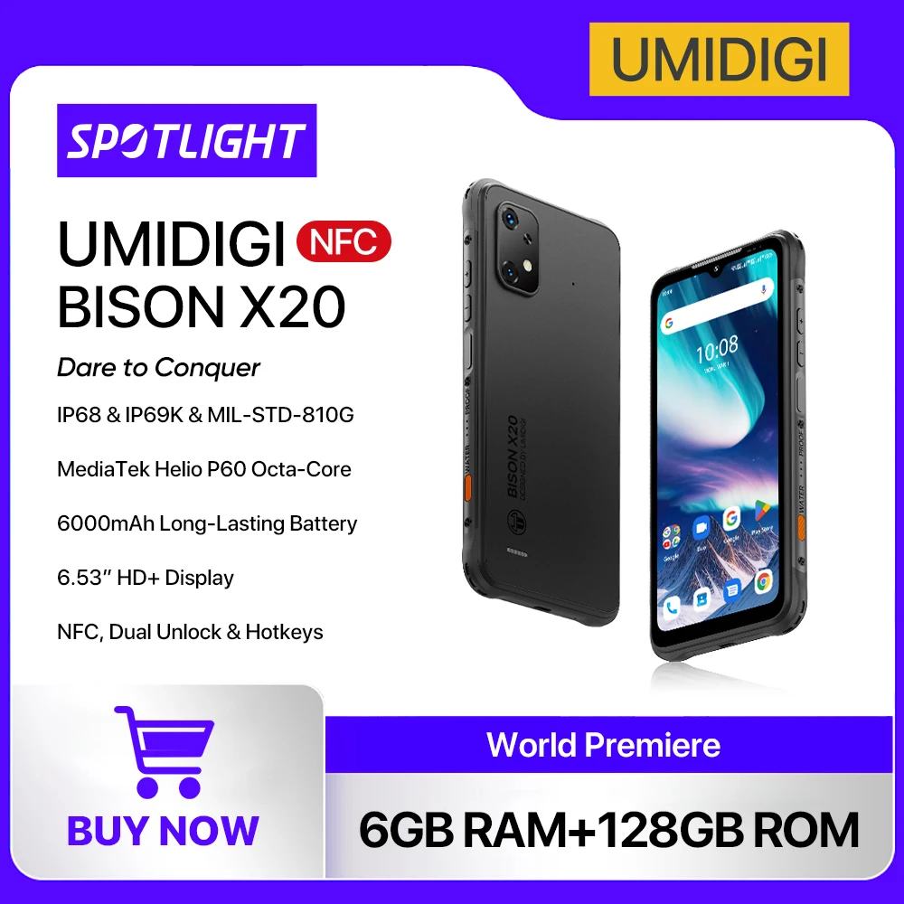 2024-NEW-UMIDIGI-BISON-X20-Rugged-cellphone-Android-13-MTK-Helio-P60 ...