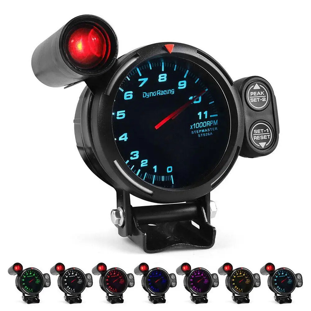 New-Upgraded-Version-9000-RPM-11000-RPM-80mm-LED-Tachometer-Racing-Car ...