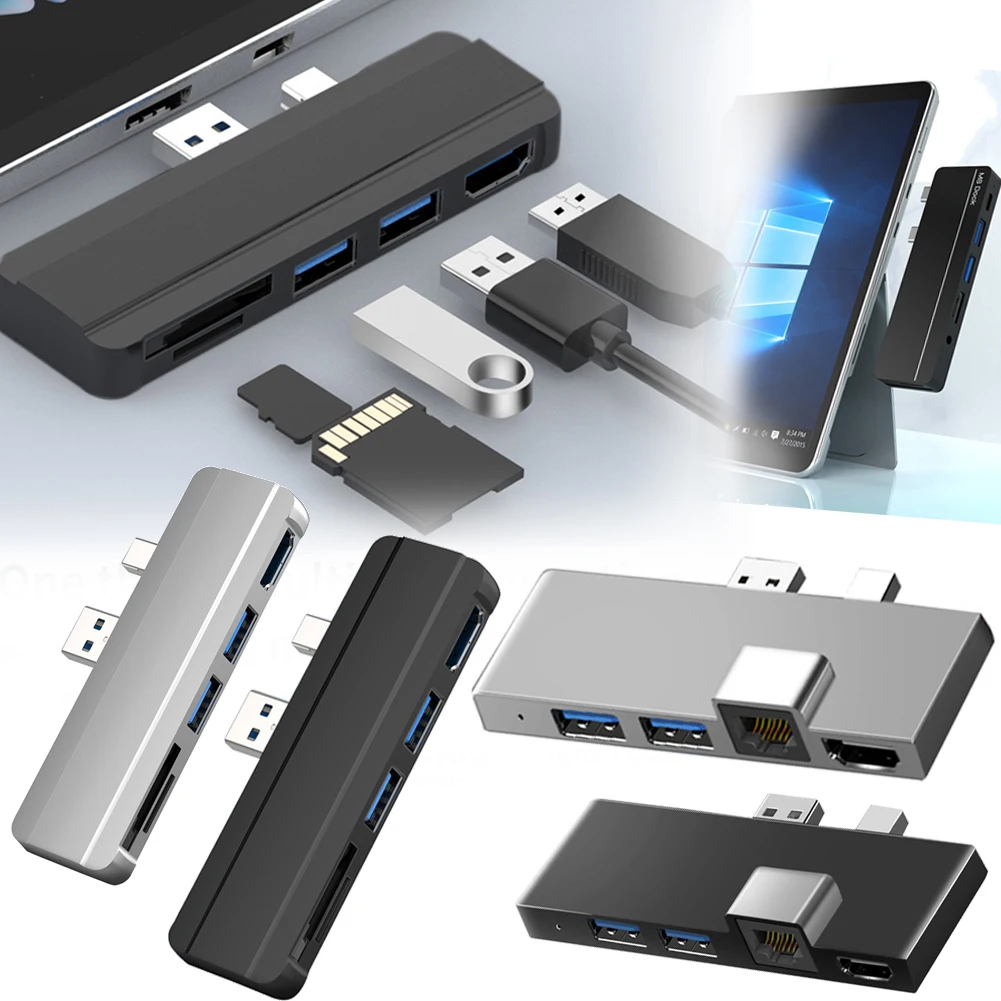 Fast Charge Docking Station Hub Dock Port Dual Type-C Adapter Hub Dock ...