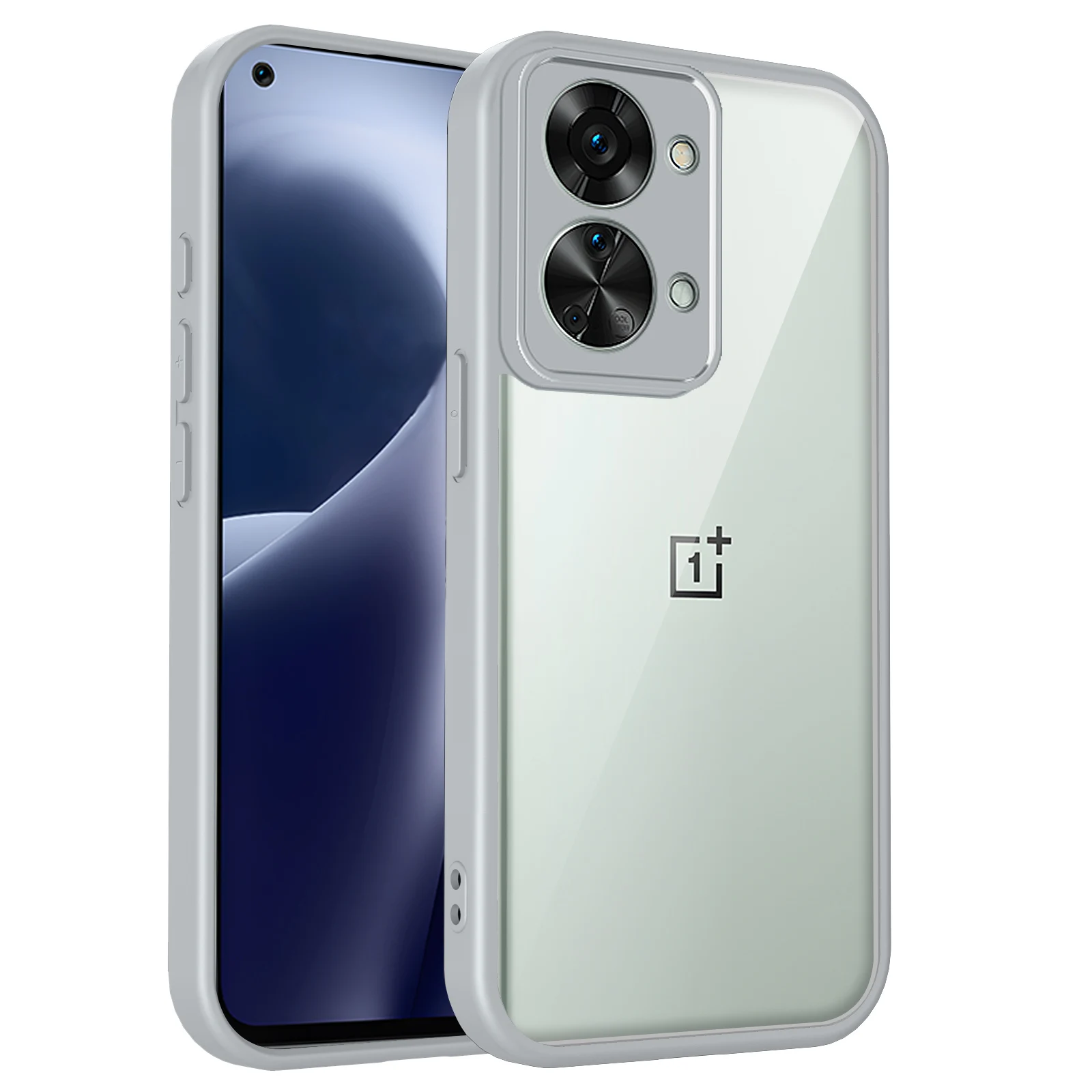 OnePlus Nord 2T CPH2399 Case Shockproof Silicone TPU Bumper with Clear ...