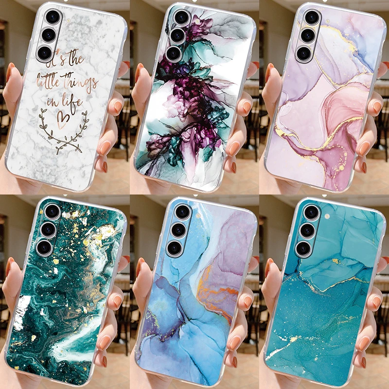 For-Samsung-Galaxy-S24-Case-S24-Plus-S-24-Ultra-Phone-Cover-Marble ...