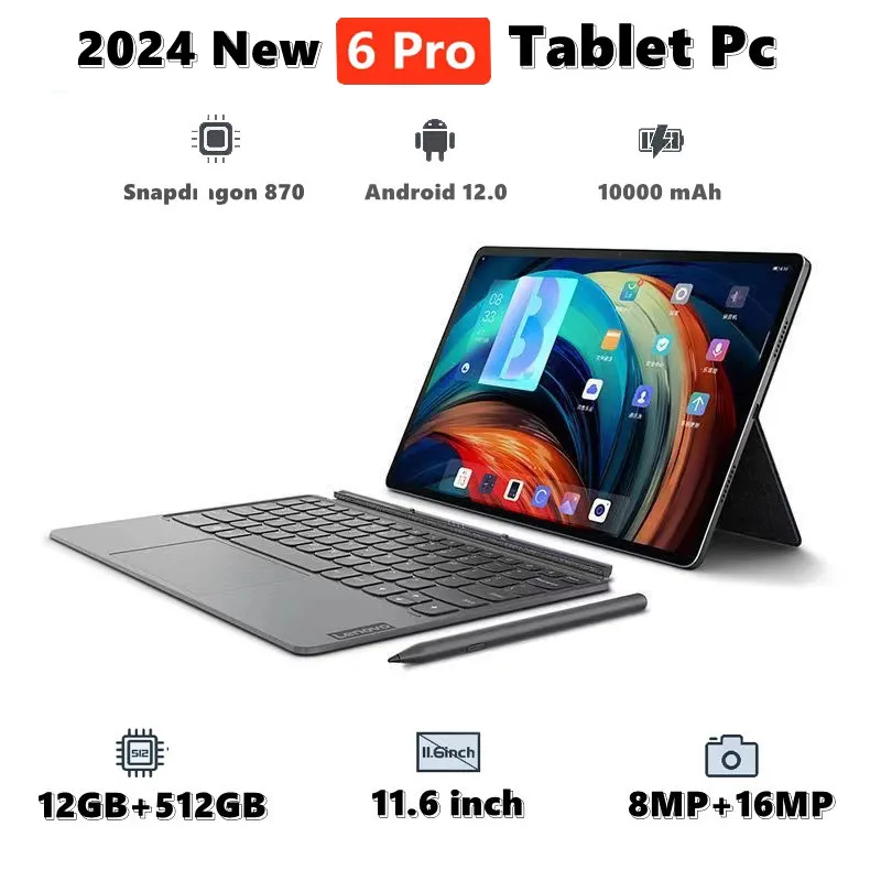 Tablet-global-Pad-6-Pro-Android-12-Snapdragon-870-4K-tela-HD-12GB-de ...