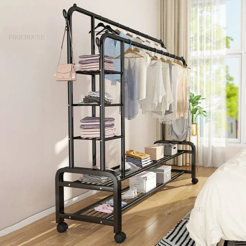 Simple-Living-Room-Coat-Racks-Home-Clothes-Hanger-Rack-Balcony-Folding ...