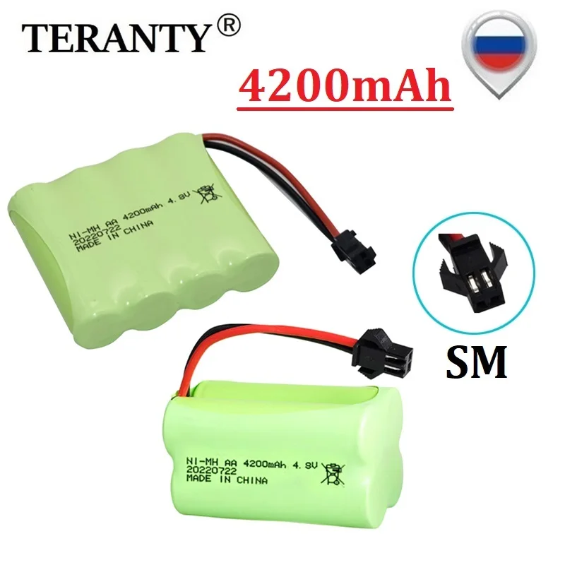 4.8V 4200mah NiMH Battery Pack For Rc toys Cars Tanks Robots Boats Guns ...