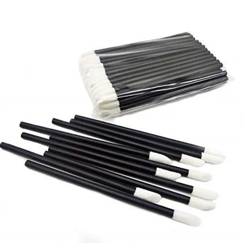 50 PCs Einweg Lip Pinsel Grenze Lippenstift Pinsel Beflockung Lip Gloss ...