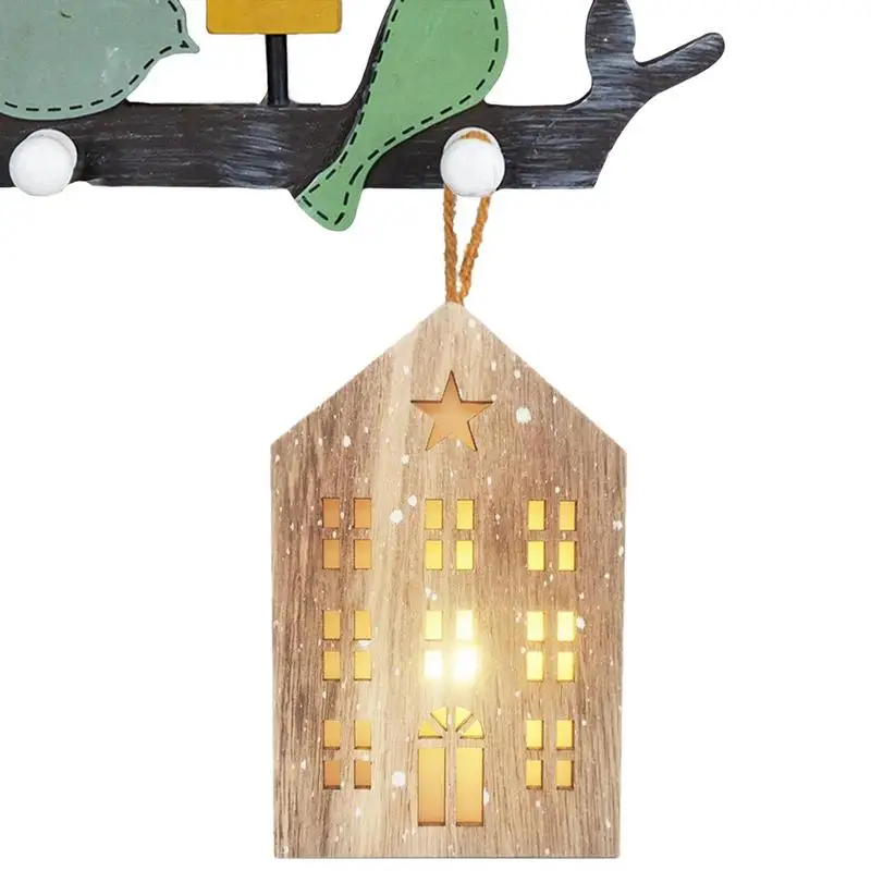 Christmas-Village-House-House-Shape-Christmas-Light-Up-Wood-Decorations ...