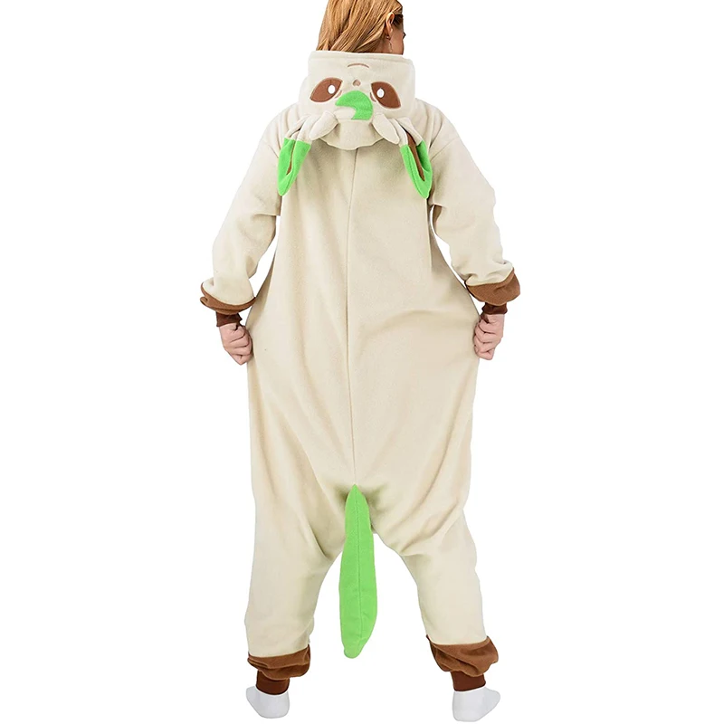Leafeon Pokemon Onesie Kigurumi Cosplay Costume Pajama For Adults ...