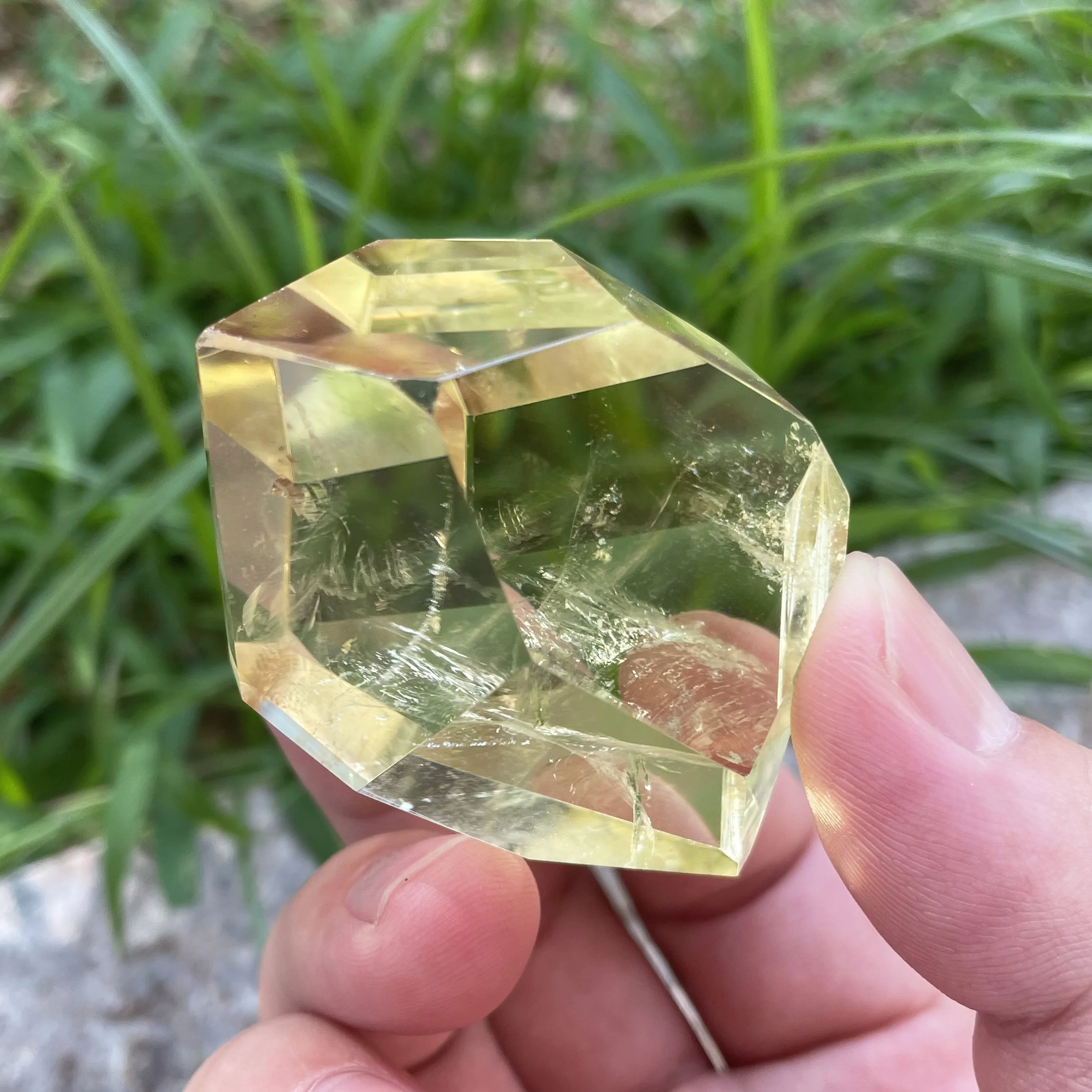 Natural-Smoky-Citrine-Quartz-Freeform-Yellow-Crystal-Gemstone-Polished ...