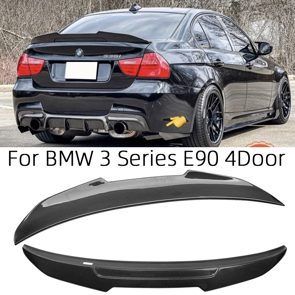 For Bmw 3 Series E90/e90 M3 4door Psm/p/cs/m4 Style Carbon Fiber Rear Spoiler Trunk Wing 2004 ...
