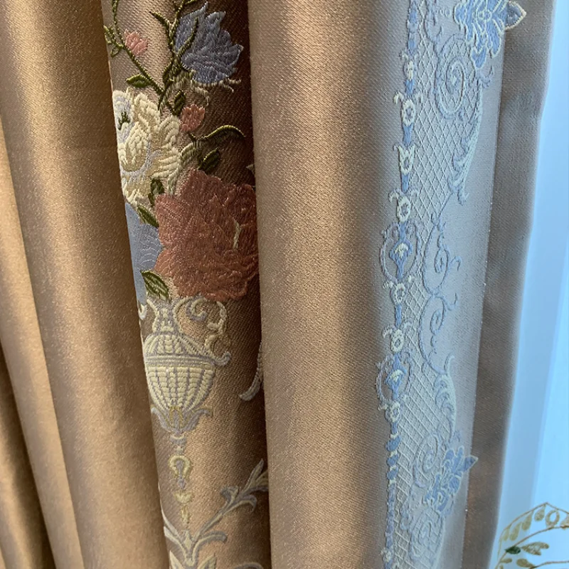 Simple Modern Curtains for Living Room High Precision Jacquard Cortina ...