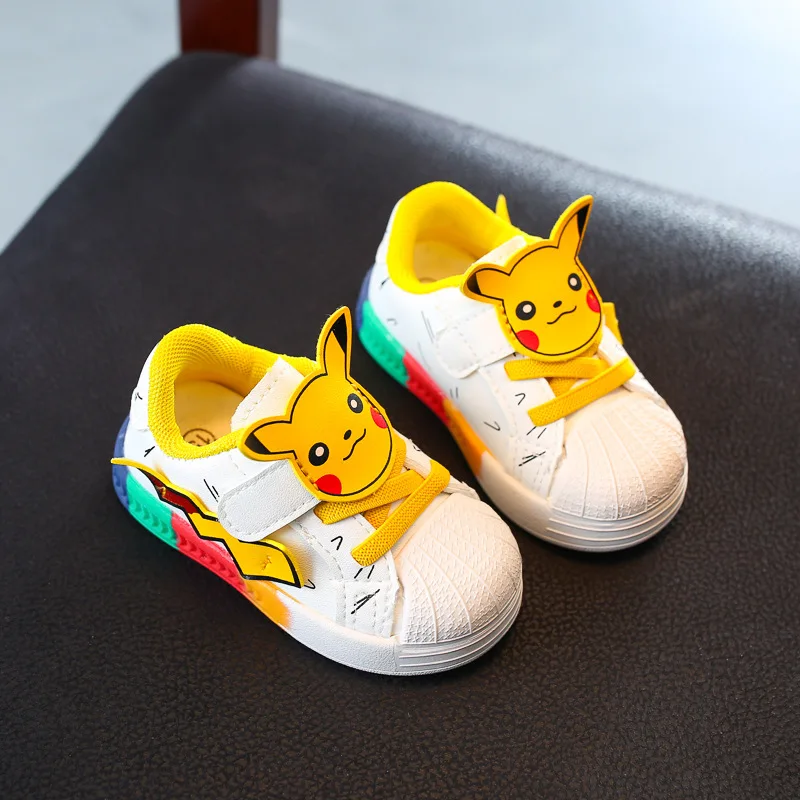 Pokémon Pikachu Shell Headboard Shoes Anime Cartoon Casual Shoes Summer ...