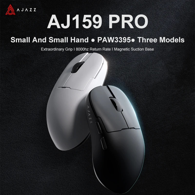 NEW-AJAZZ-AJ159-PRO-Wireless-Gaming-Mouse-PAW3395-56g-Lightweight-DPI26000-Pro-Series-with ...