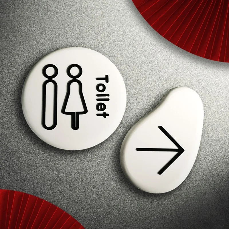 Simple-Creative-Toilet-Door-Sign-Washroom-Signage-Restroom-Door-Sign ...