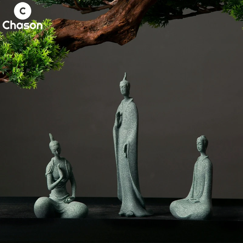 Little-Buddhist-Monks-Tibetan-Buddhism-Figurines-Zen-Buddha-Stone ...