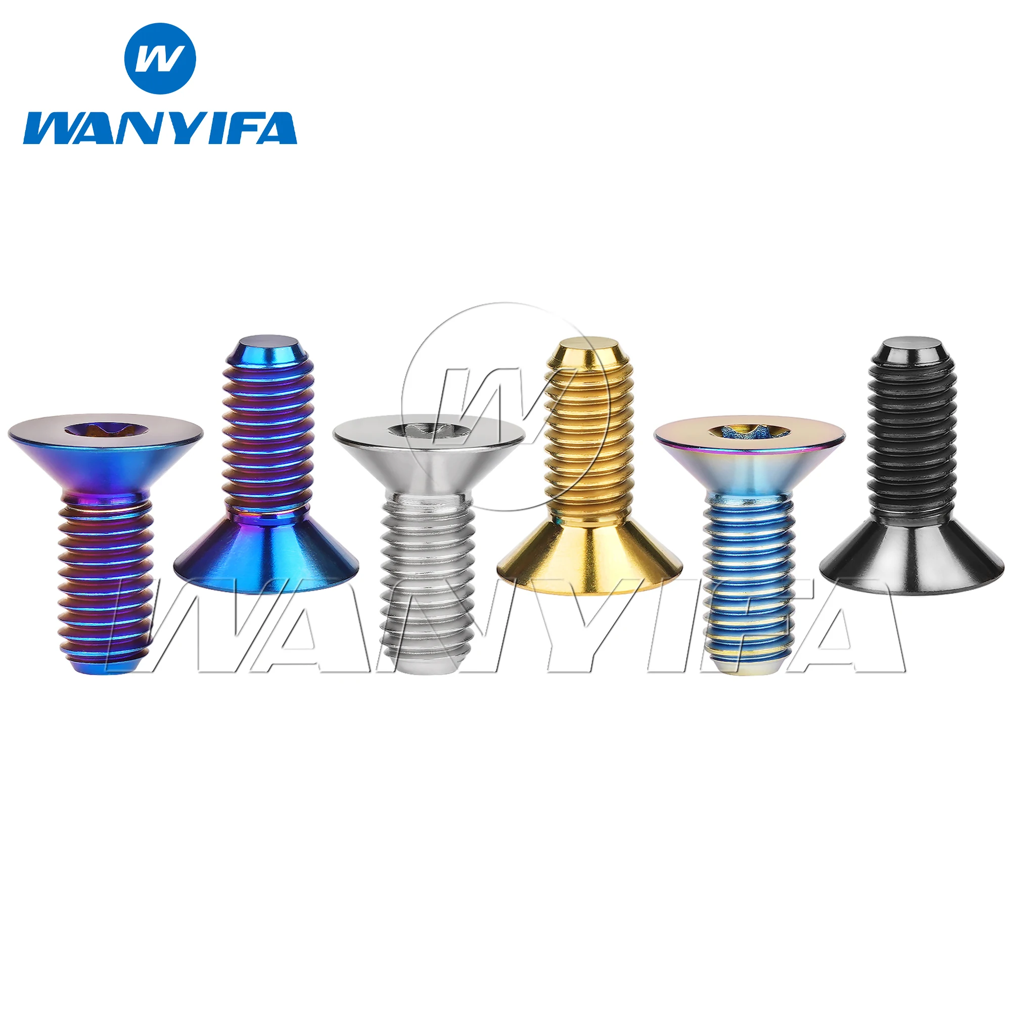 Wanyifa Titanium Bolt M6/M8x15 20mm Flat Countersunk Torx T30 Screw for ...