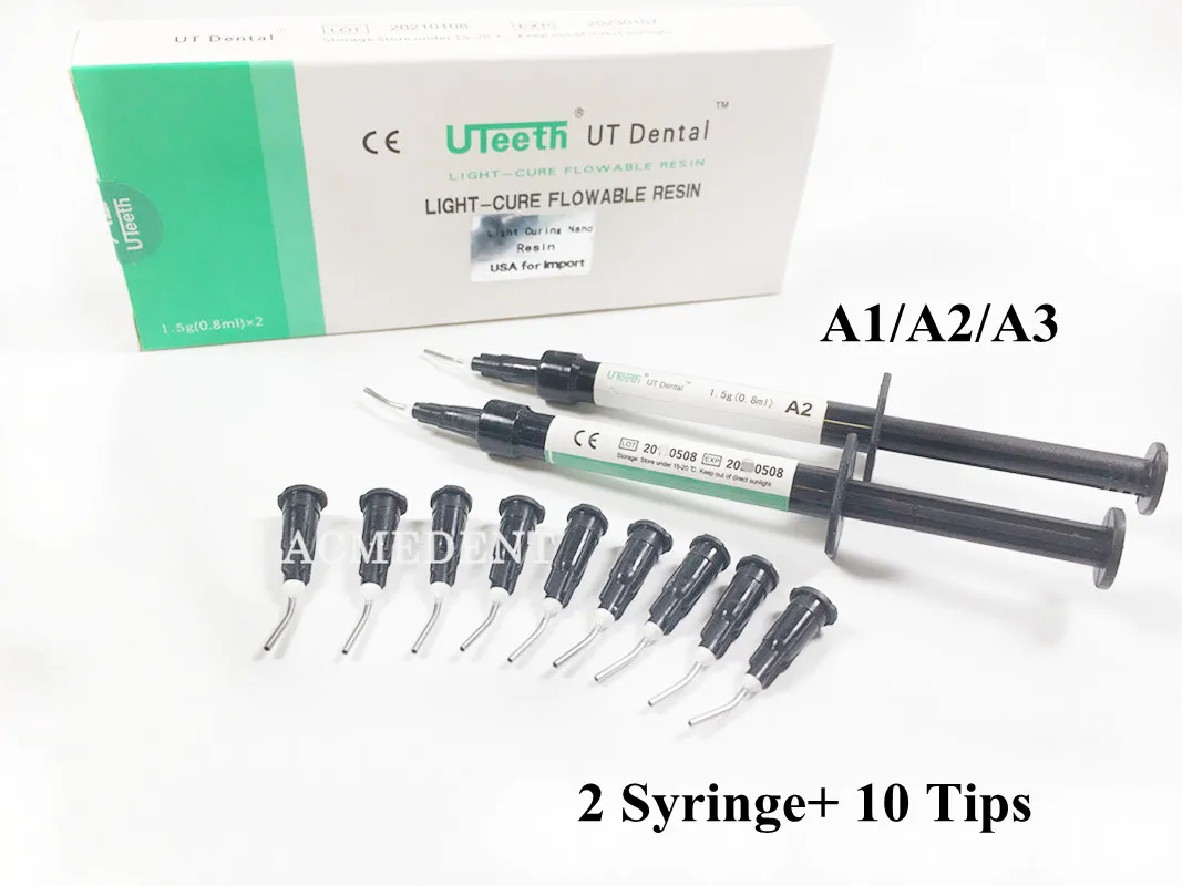 Dental-UT-Flowable-Composite-Resin-Flow-Light-Cure-Refill-Syringe ...