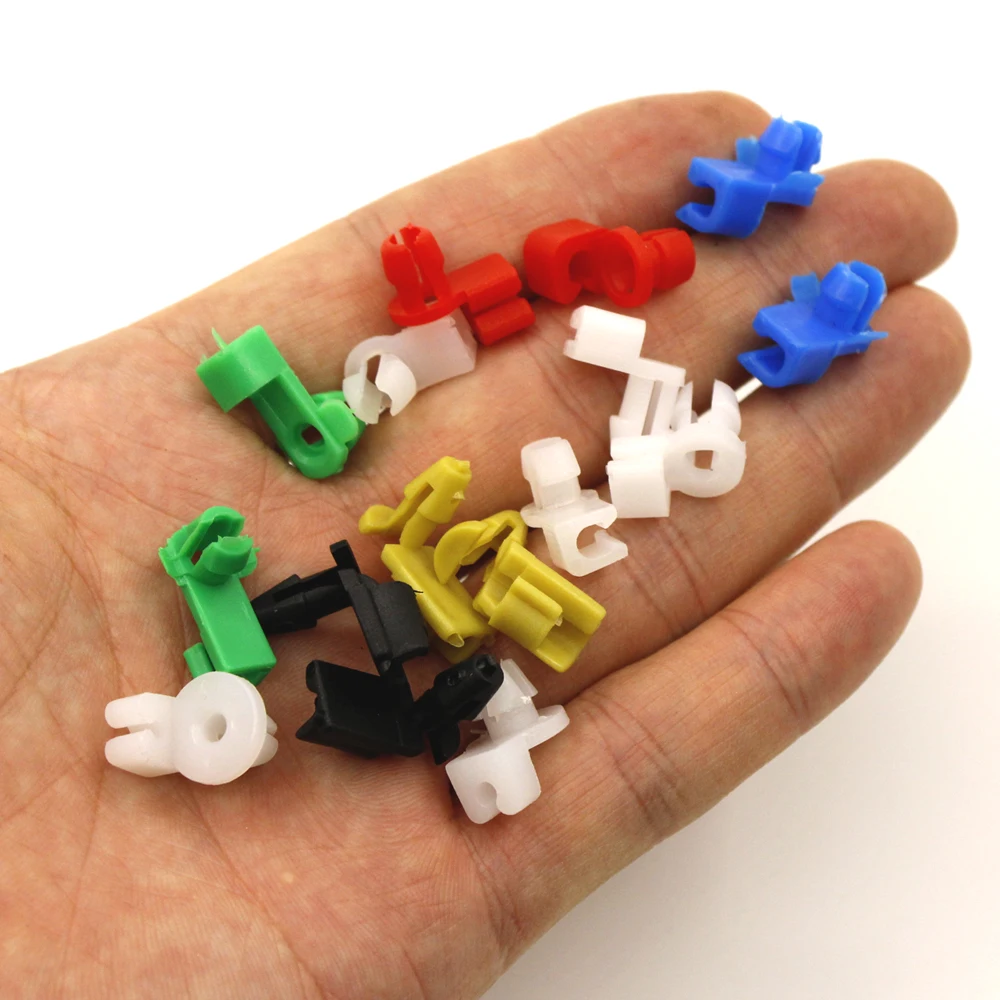 Car Auto Door Lock Rod Clip Fastenermodels Mixed 16pcs Plastic Clips ...