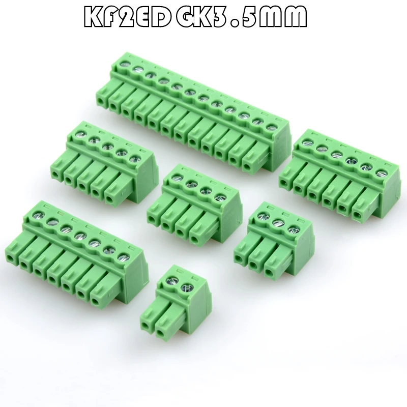 10Pcs 15EDG 3.5MM KF2EDGK 3.5 PCB Screw Terminal Block Connector PLUG ...