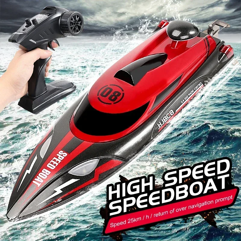 HJ808-RC-Boat-2-4Ghz-25km-h-High-Speed-Remote-Control-Racing-Ship-Water ...