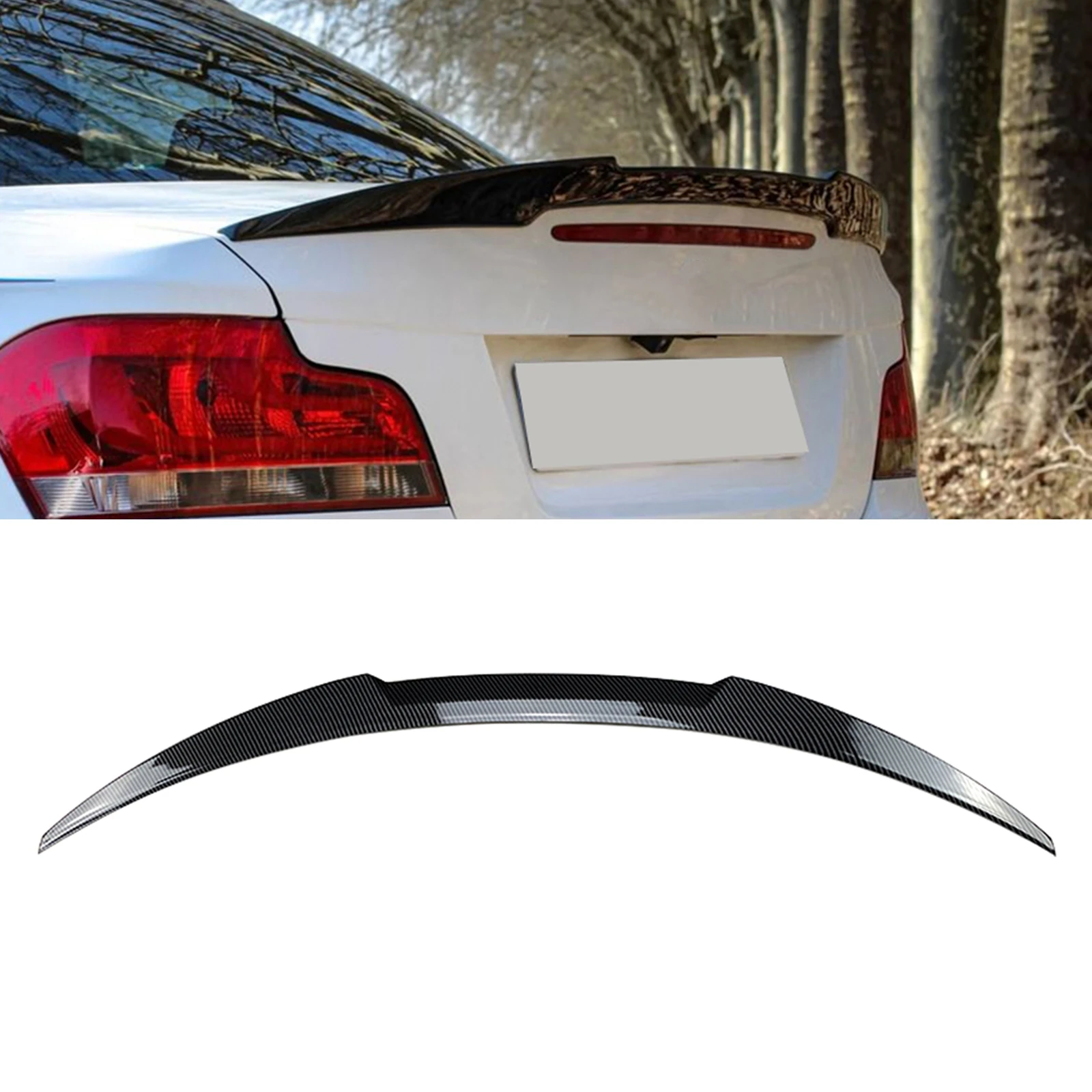 For Bmw 1 Series E82 E88 Coupe 2007-2013 Rear Trunk Lid Spoiler Wing ...