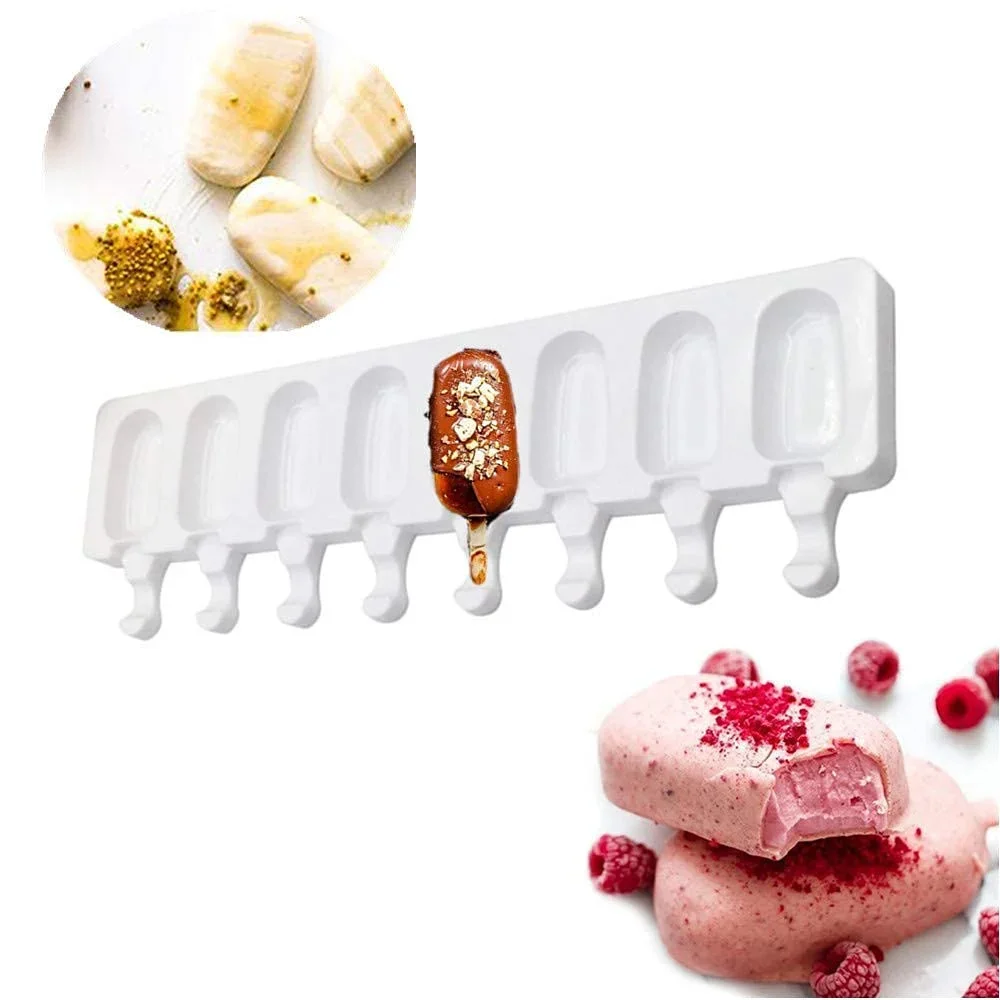 Stampo-per-gelato-in-Silicone-a-8-4-fori-stampo-in-Silicone-Magnum ...