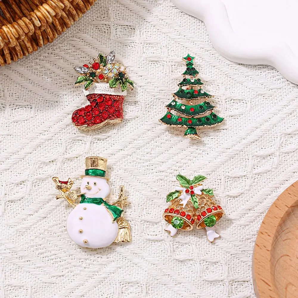 Broches-cl-ssicos-do-Natal-do-esmalte-Broches-do-boneco-de-neve-Broches ...