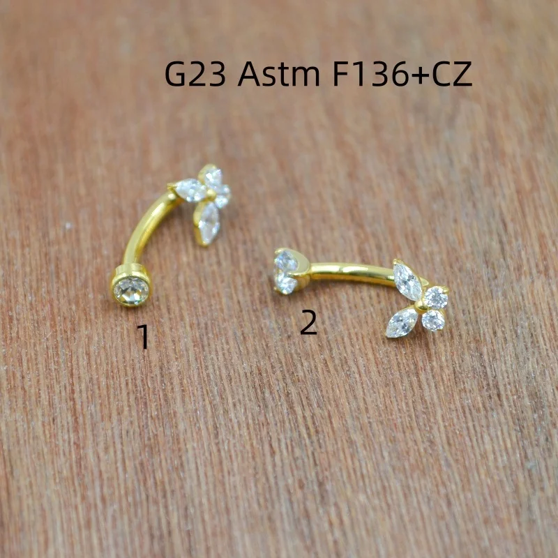 10PCS Body Jewelry-G23 Titanium Smart Butterfly Navel Belly Button Body ...