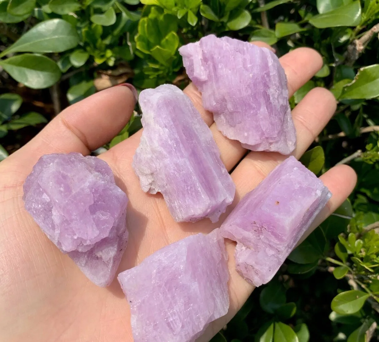 Natural-Raw-Kunzite-Crystal-Purple-Spodumene-Specimen-Mineral-Healing ...