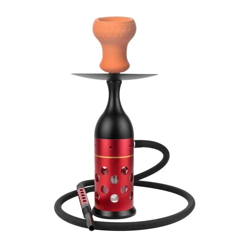 EVIL SMOKING Wine Bottle Hollowed Out Style Hookah Set with Led Light ...