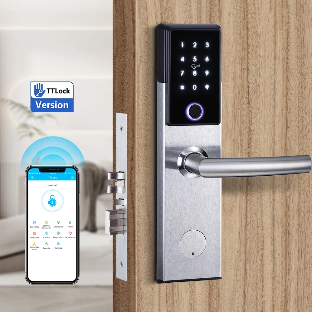 Rfid-Card-Encoder-Smart-Hotel-Password-Lock-With-Fingerprint-TTlock-APP ...
