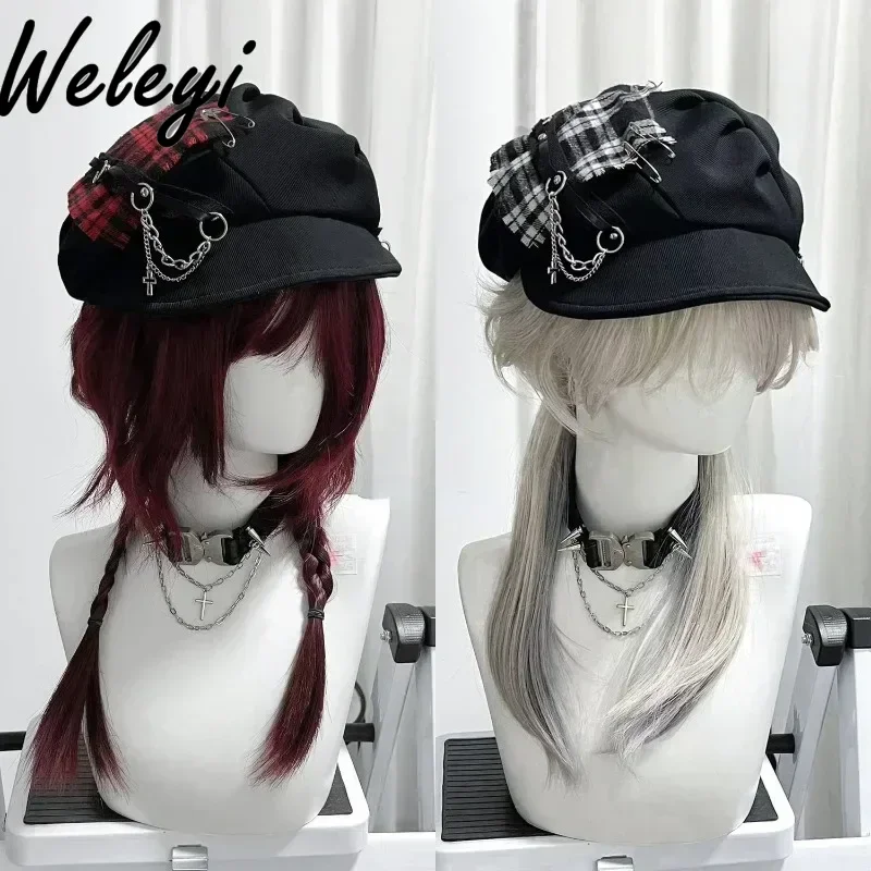 Jirai-Kei-Woman-Streetwear-Beret-2024-Four-Seasons-Universal-Sweet-All ...