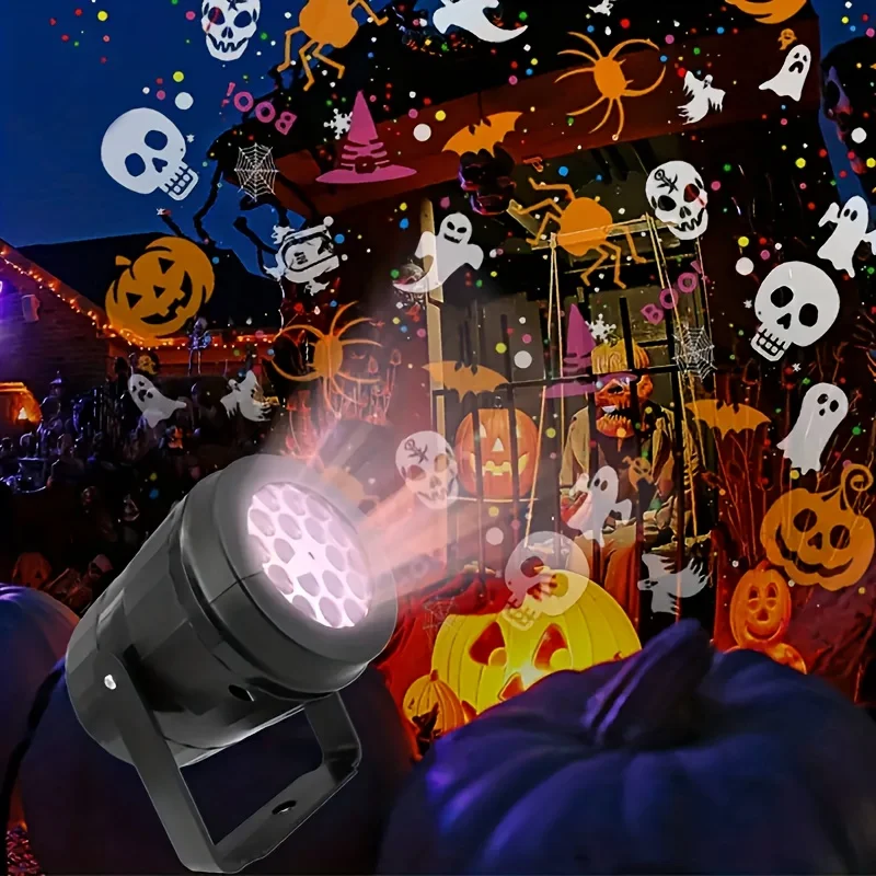 USB-Power-LED-Spotlight-Halloween-Pumpkin-Witch-Hat-Ghost-Dynamic ...
