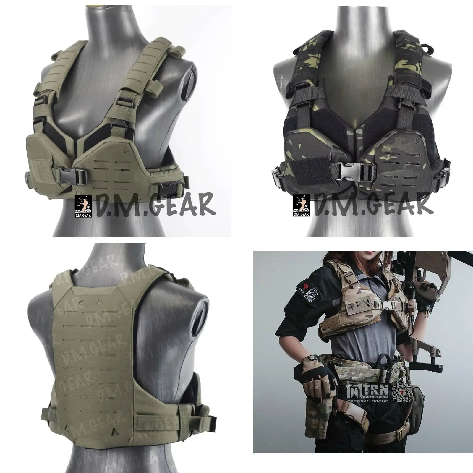 Chaleco-t-ctico-Molle-Airsoft-para-hombre-y-mujer-aparejo-para-el-pecho ...