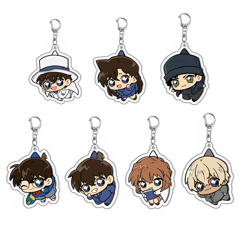 Japanese Cartoon Detective Conan Keychain Conan Edogawa Haibara Ai ...