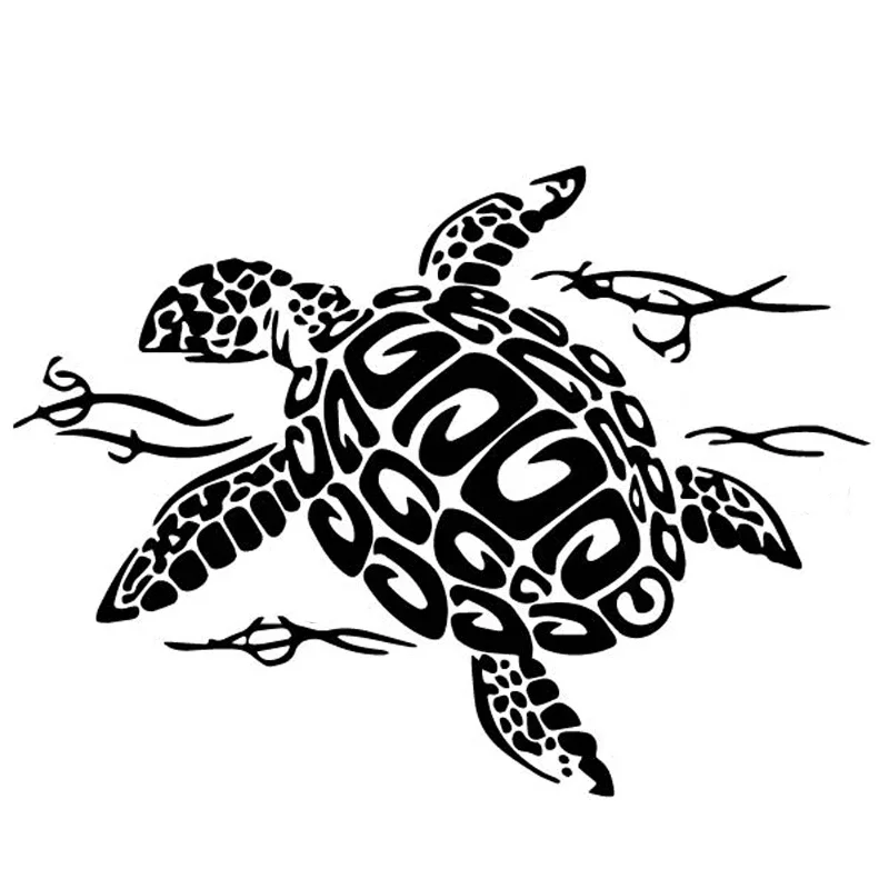 Personality-Turtle-Swimming-Sticker-Car-StickerMotorcycle-Bumper-Body ...