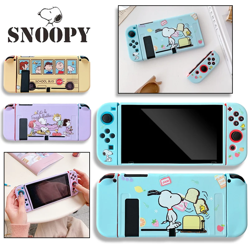 Snoopy-Protective-Case-for-Nintendo-Switch-OLED-NS-Anime-Cartoon-Cover ...