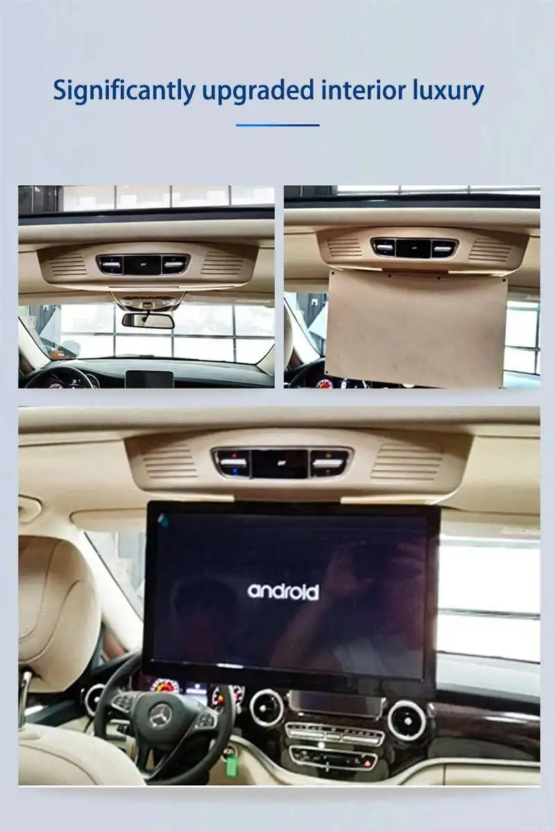 Для Benz V260 V260L V-класса 1920*1080 Экран крыши Потолочный монитор Android 12 Мультимедийный ...