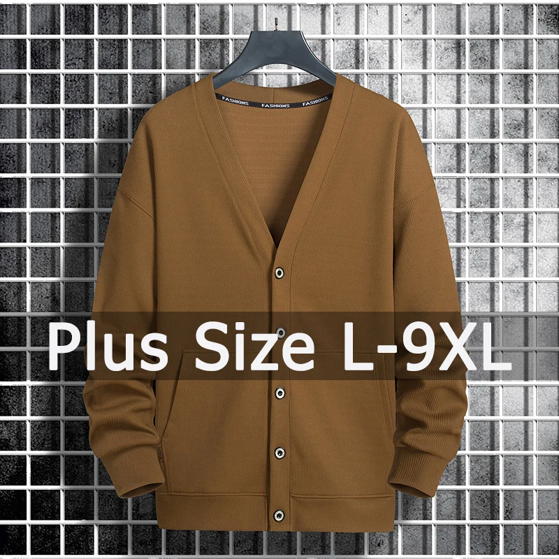 Sweater-Cardigan-Men-Plus-Size-50-190kg-Knitted-Tops-9XL-8XL-Autumn ...