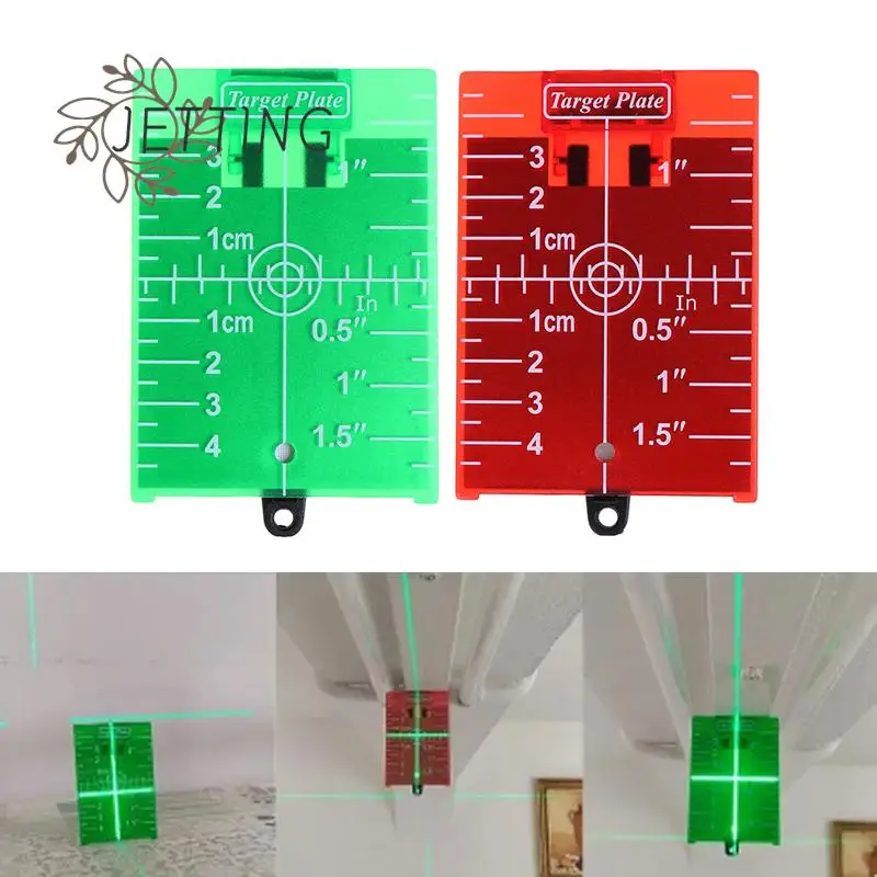 Laser-Level-Target-Board-Red-Green-Line-Beam-Distance-Plate-Inch-cm ...