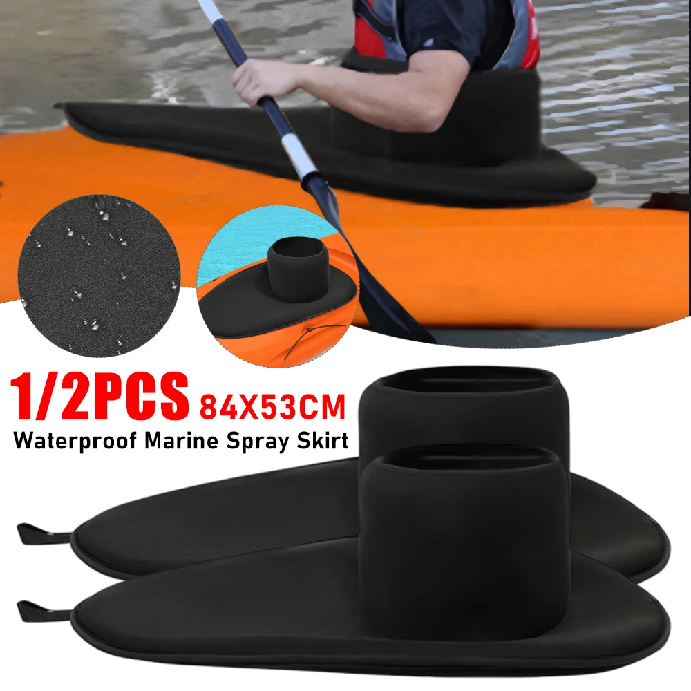 1/2PCS Kayak Spray Skirt Waterproof Deck Sprayskirt Adjustable Kayak ...